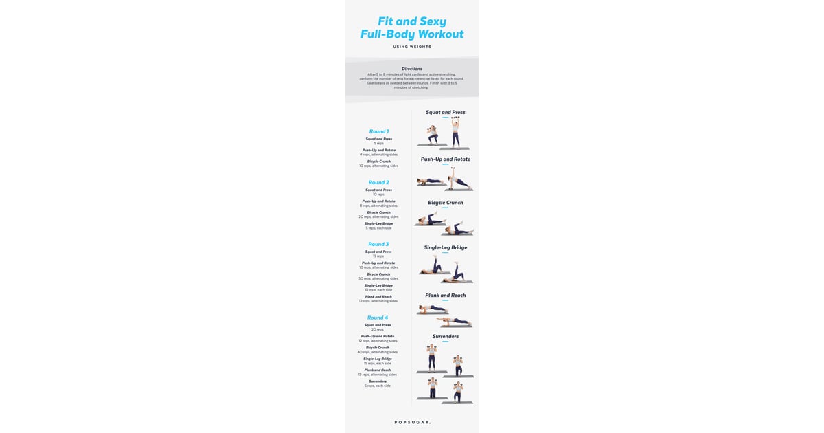 Full-Body Workout With Weights | Weekly Workout Schedule With ... Full-Body Workout With Weights | Weekly Workout Schedule With ...