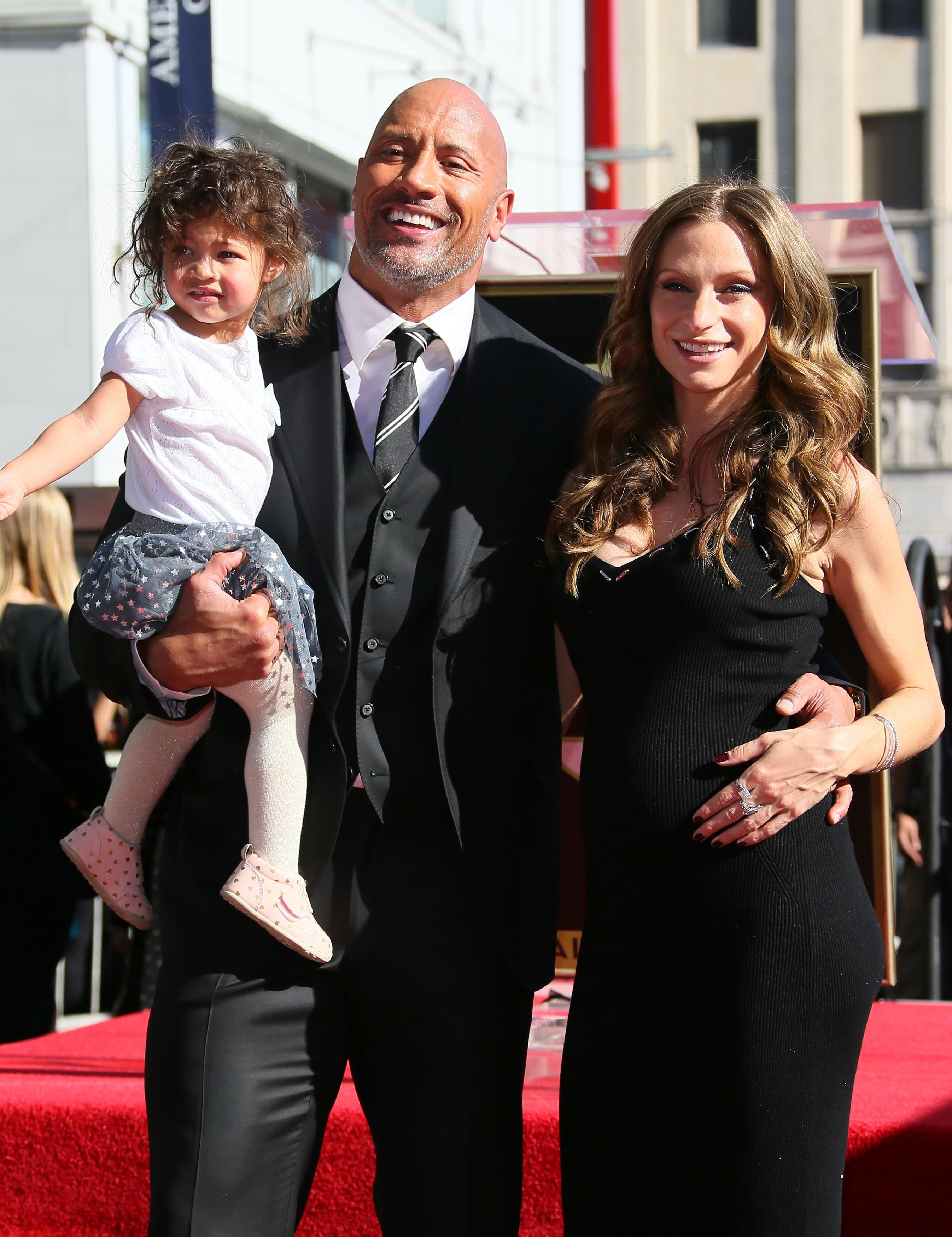 Dwayne Johnson and Family at Hollywood Walk of Fame Ceremony | PS Celebrity