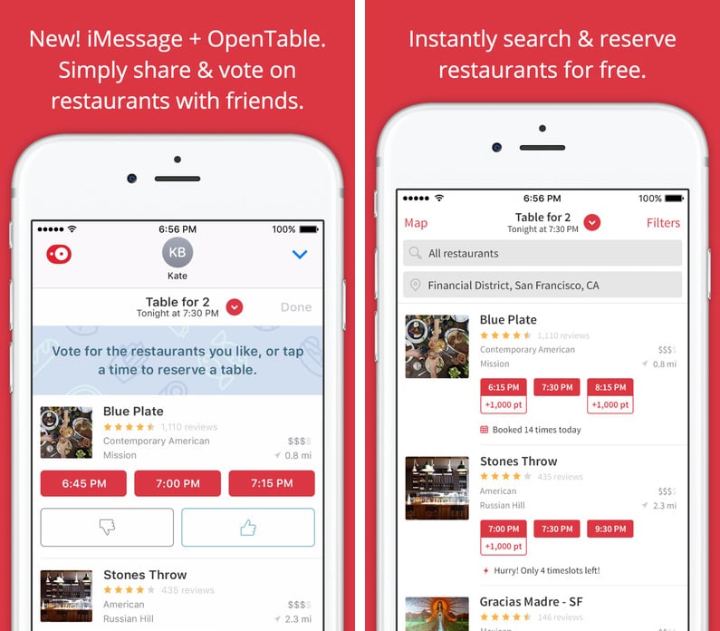 OpenTable | 10 iMessage Apps to Download and Start Using With Your ...