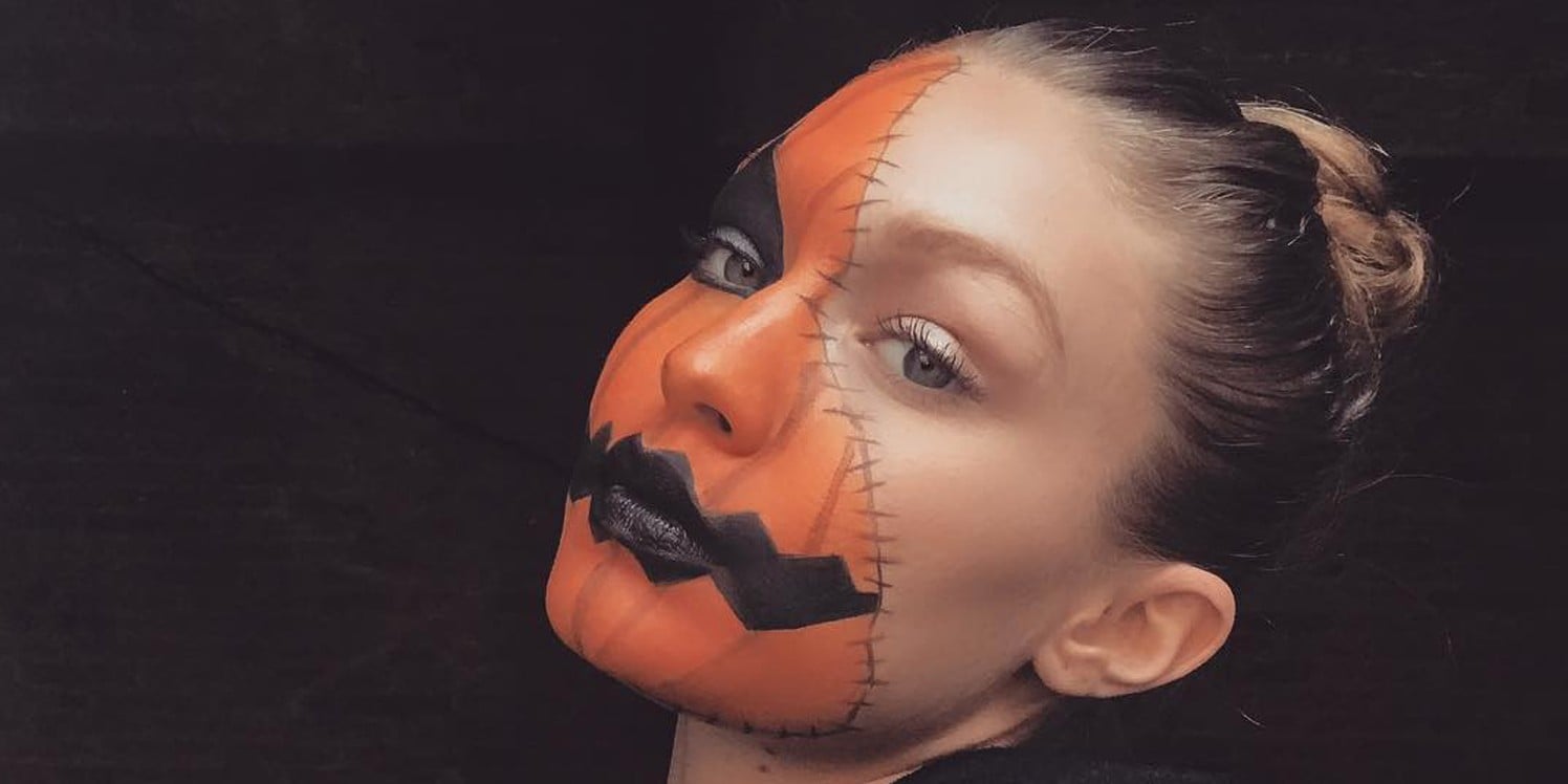 Gigi Hadid Halloween Jack-o'-Lantern Makeup 2018 | PS Beauty