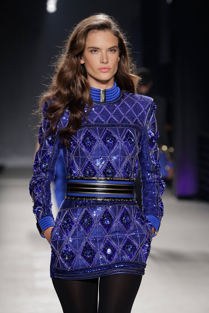 Alessandra Ambrosio Models the Balmain H&M Collection in NYC | POPSUGAR ...