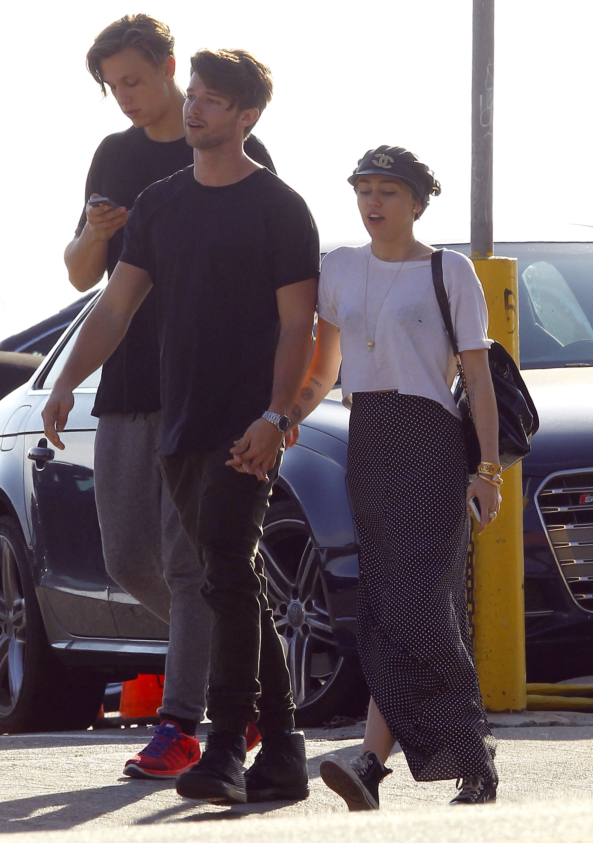 Miley Cyrus and Patrick Schwarzenegger Show PDA | Pictures | POPSUGAR ...