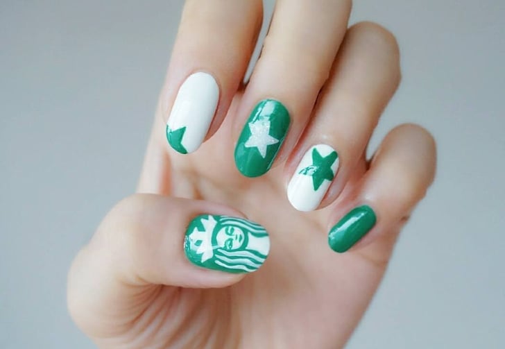 Starbucks Nail Art | POPSUGAR Beauty