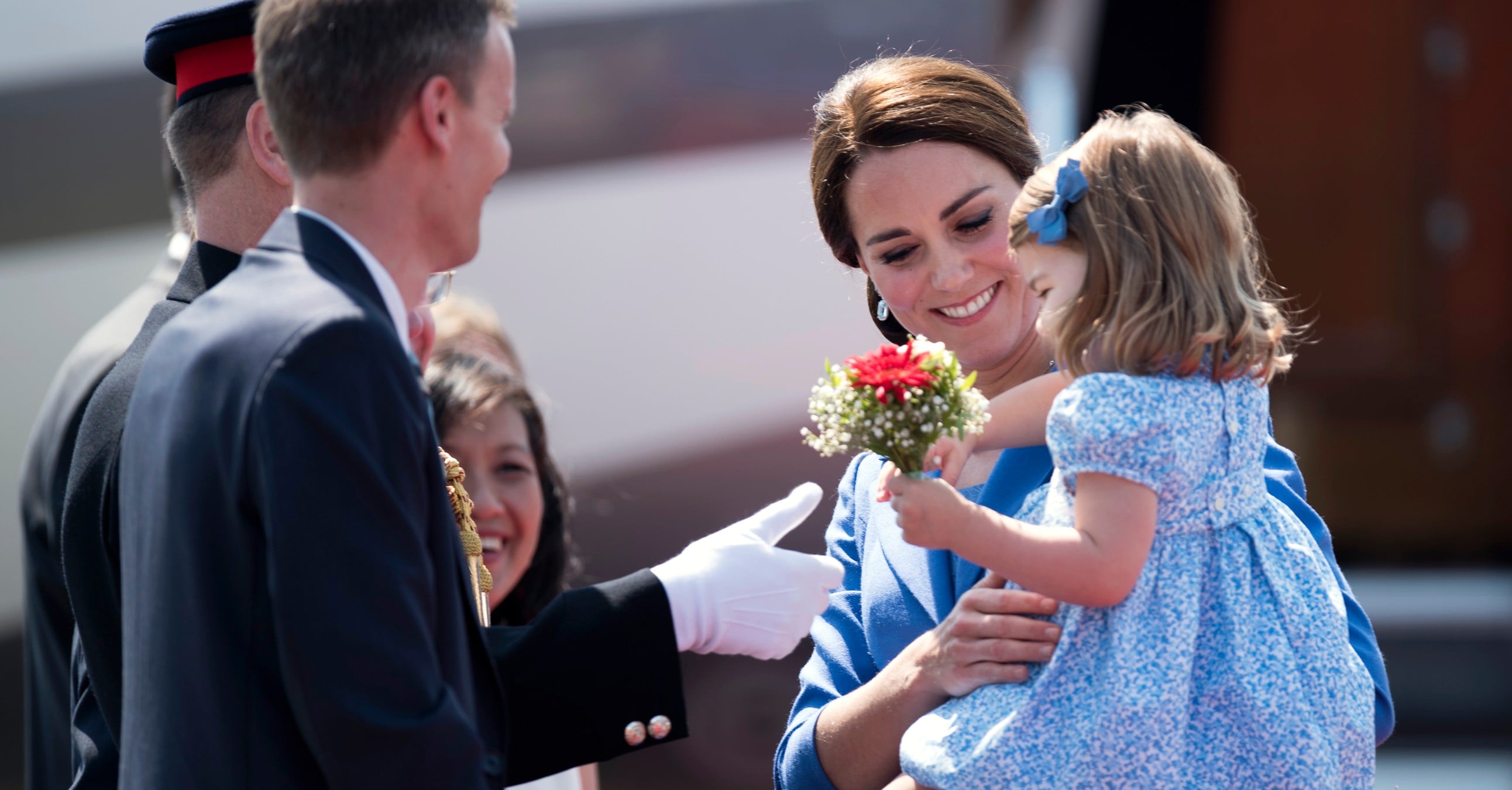 Princess Charlotte Giving Handshake in Germany | POPSUGAR Celebrity