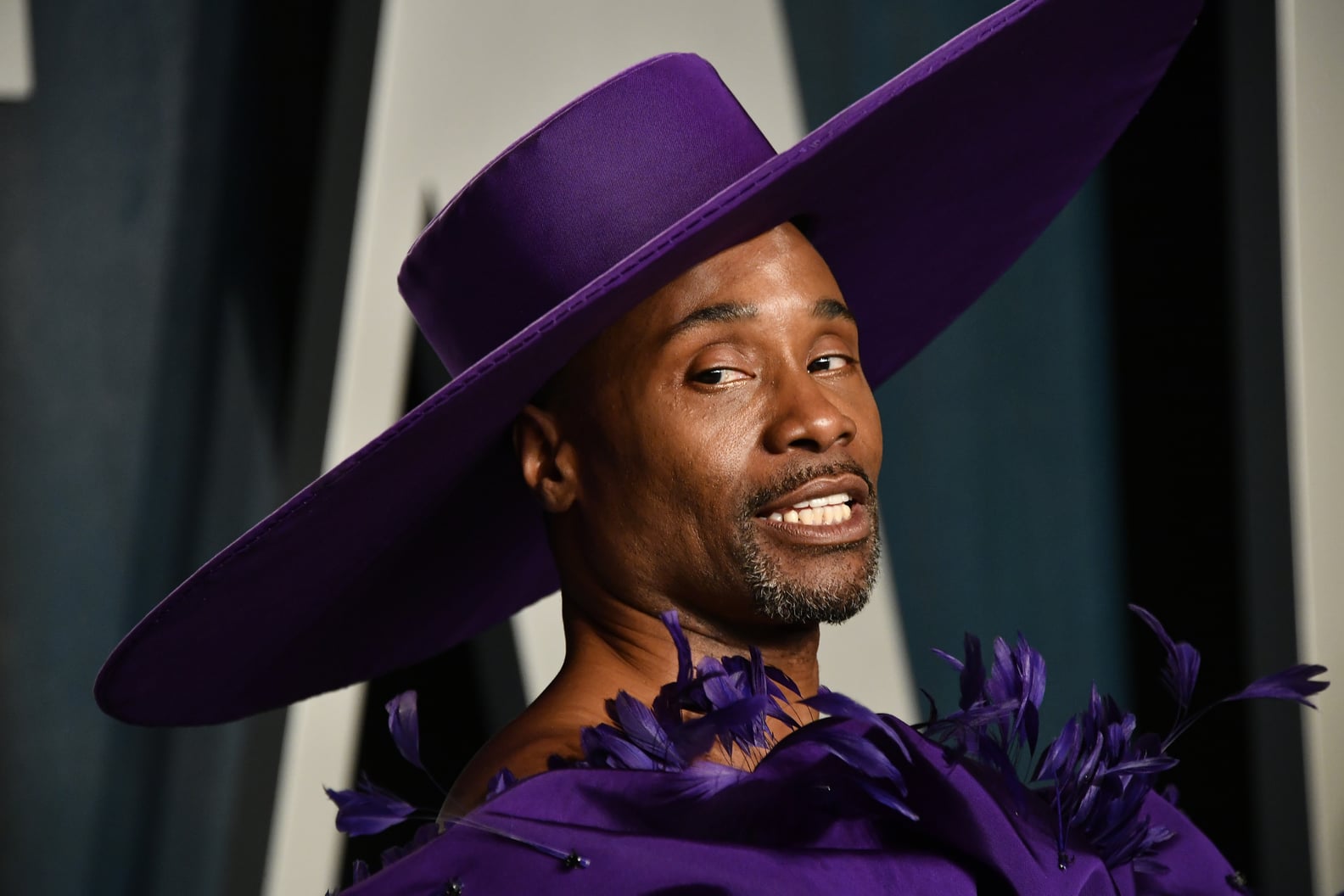 Billy Porter’s Purple Outfit at the Oscars Afterparty 2020 | PS Fashion