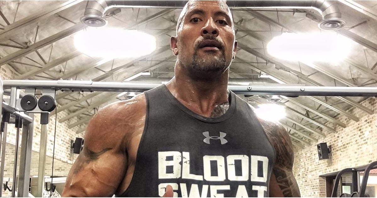 Dwayne "The Rock" Johnson Working Out | POPSUGAR Fitness