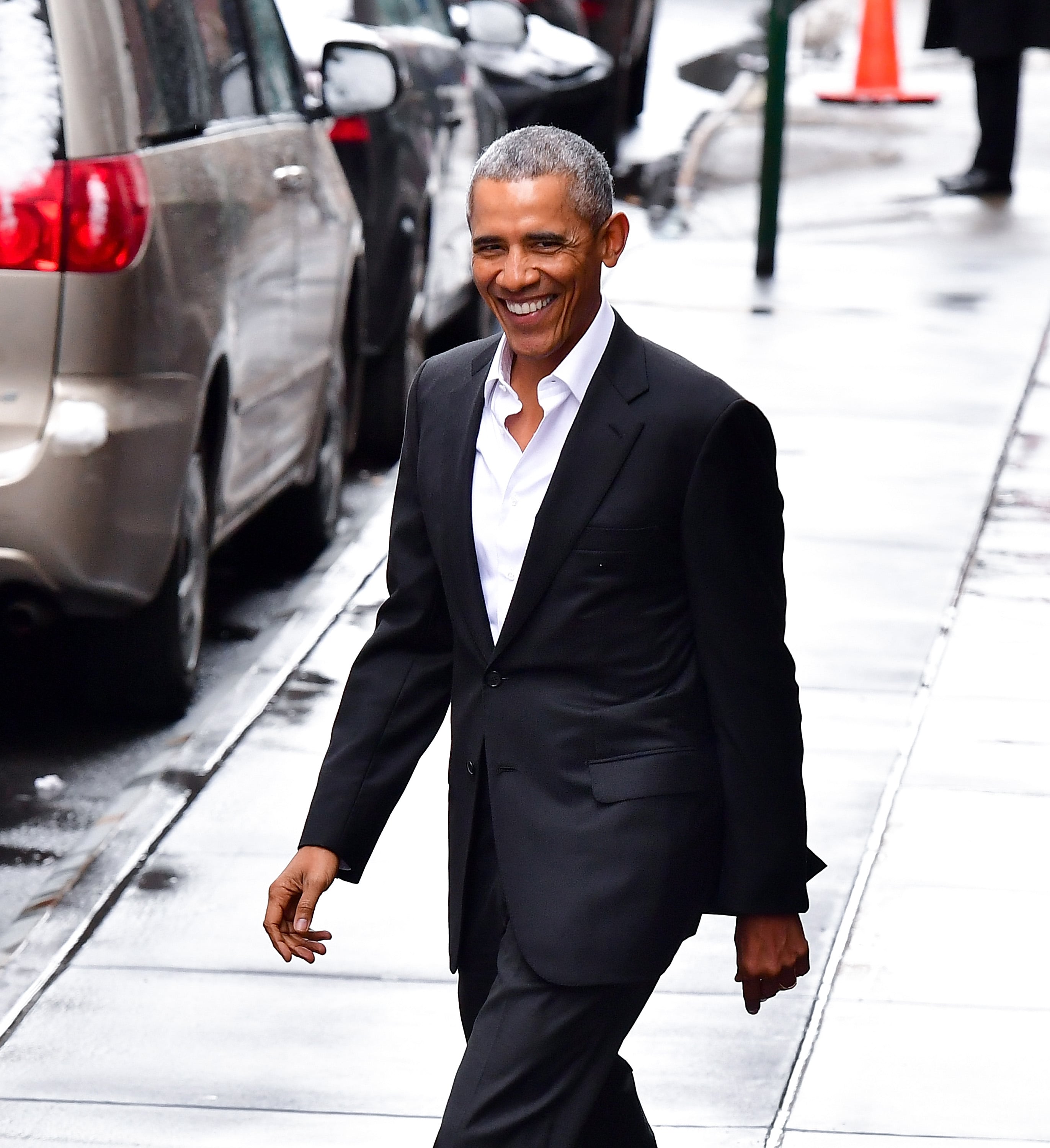 Barack and Michelle Obama With Bono in NYC March 2017 | POPSUGAR Celebrity