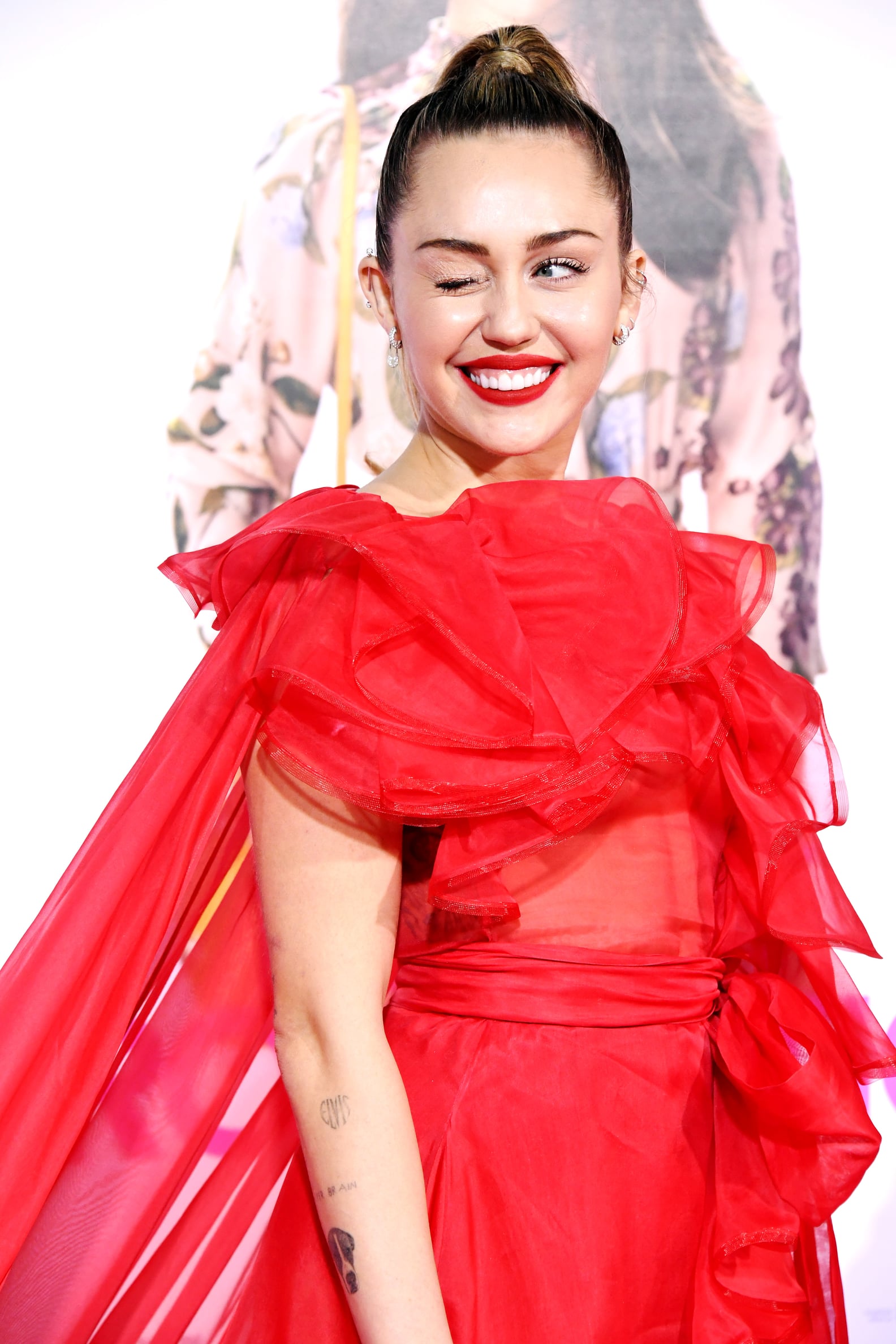 Miley Cyrus's Red Dress at Isn't It Romantic Premiere | PS Fashion