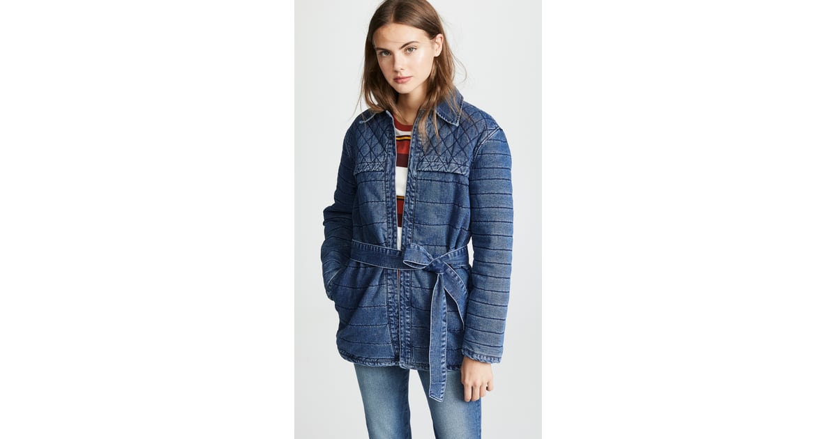 Frame Quilted Denim Jacket | Jacket Trends Fall 2018 | POPSUGAR Fashion ...