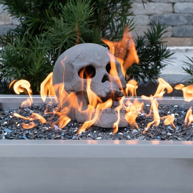 These Skull Fire Logs Are the Creepiest (and Coolest) Thing | POPSUGAR Home