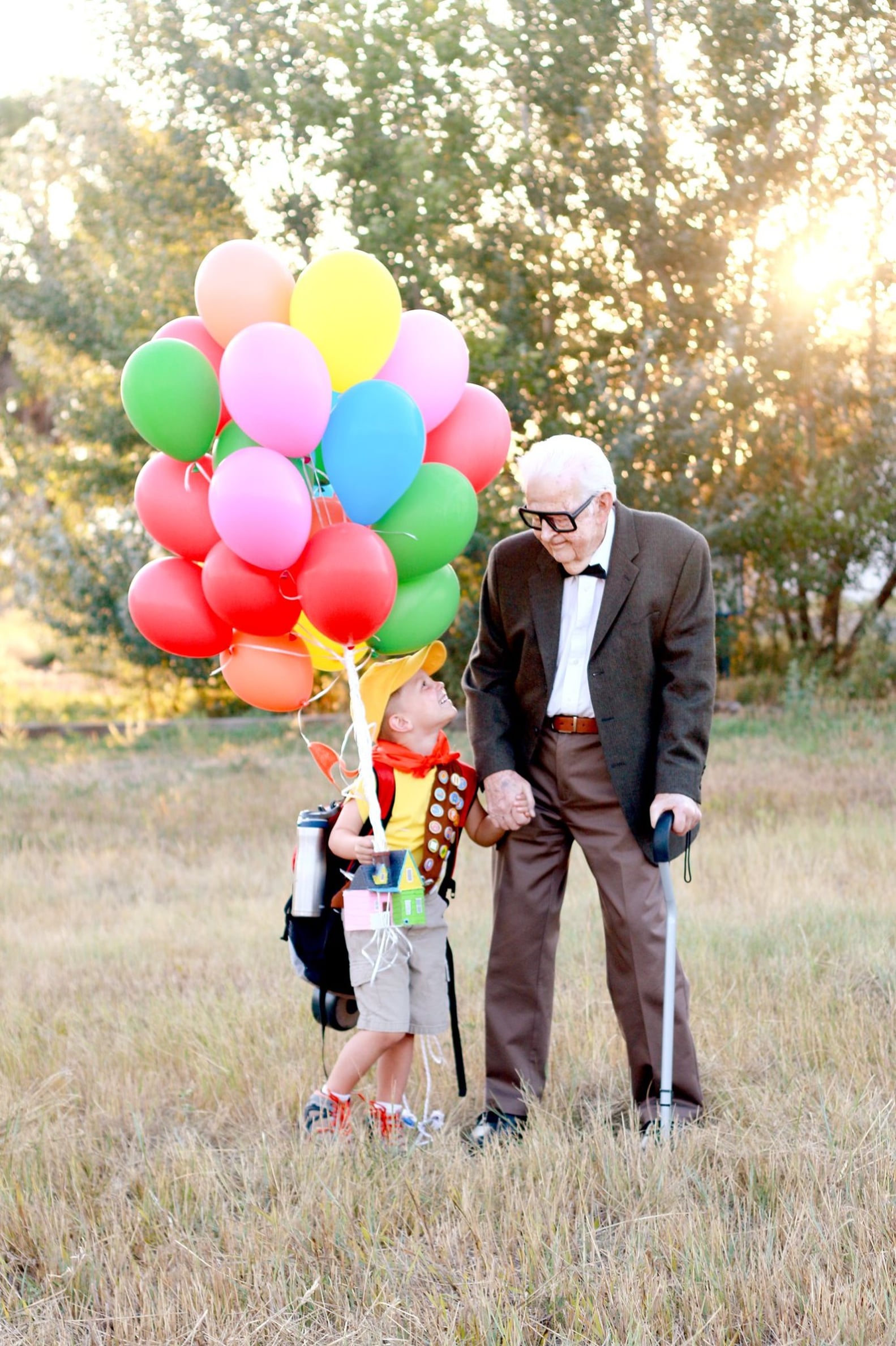 A Little Boy and His Grandpa Did an Up-Inspired Photo Shoot | PS Family
