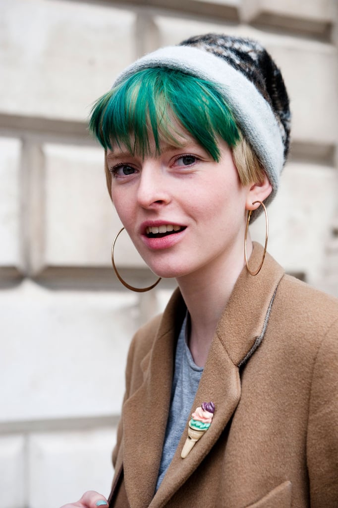 Rainbow Hair at Fashion Week | POPSUGAR Beauty