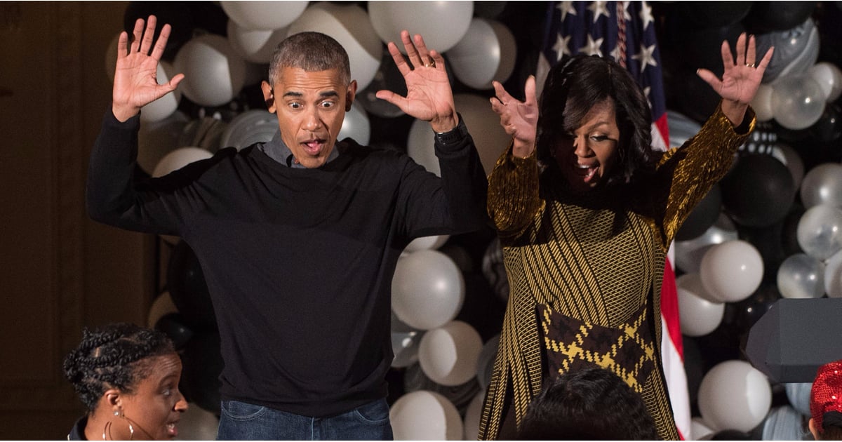 Barack and Michelle Obama Dancing to "Thriller" 2016 | POPSUGAR Celebrity
