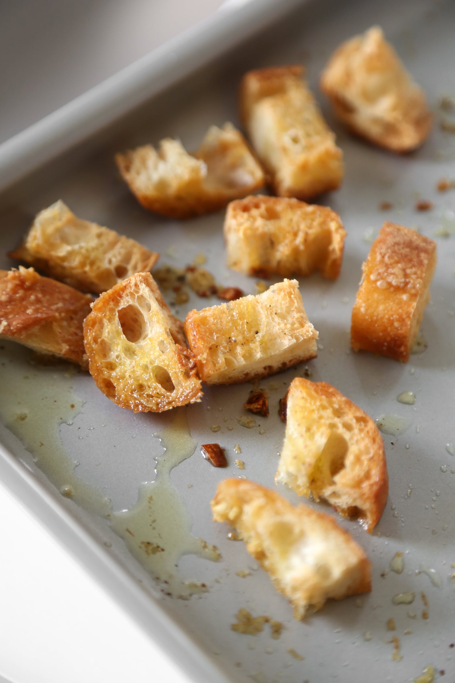 Cheesy Garlicky Croutons Recipe | PS Food