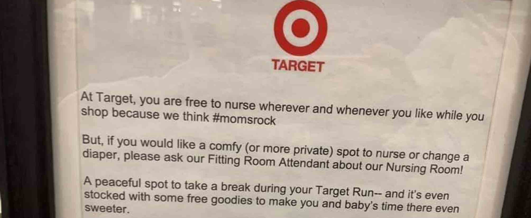 Breastfeeding Sign at Target | POPSUGAR Family
