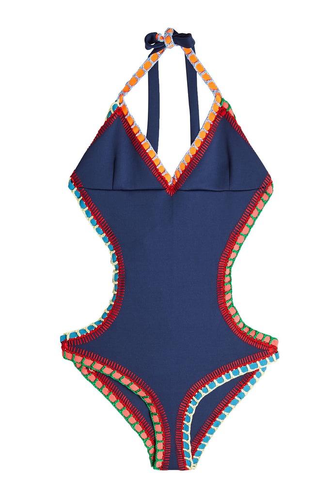 Dua Lipa Crochet Swimsuit 2018 | POPSUGAR Fashion