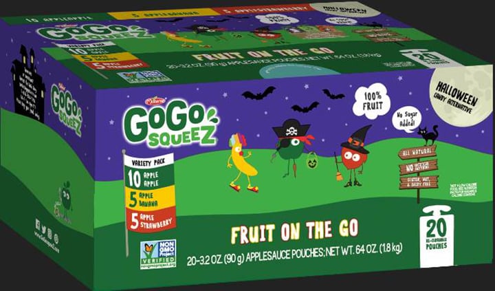 Go-Go Squeeze Applesauce Pouches | Healthy Halloween Candy Swaps ...