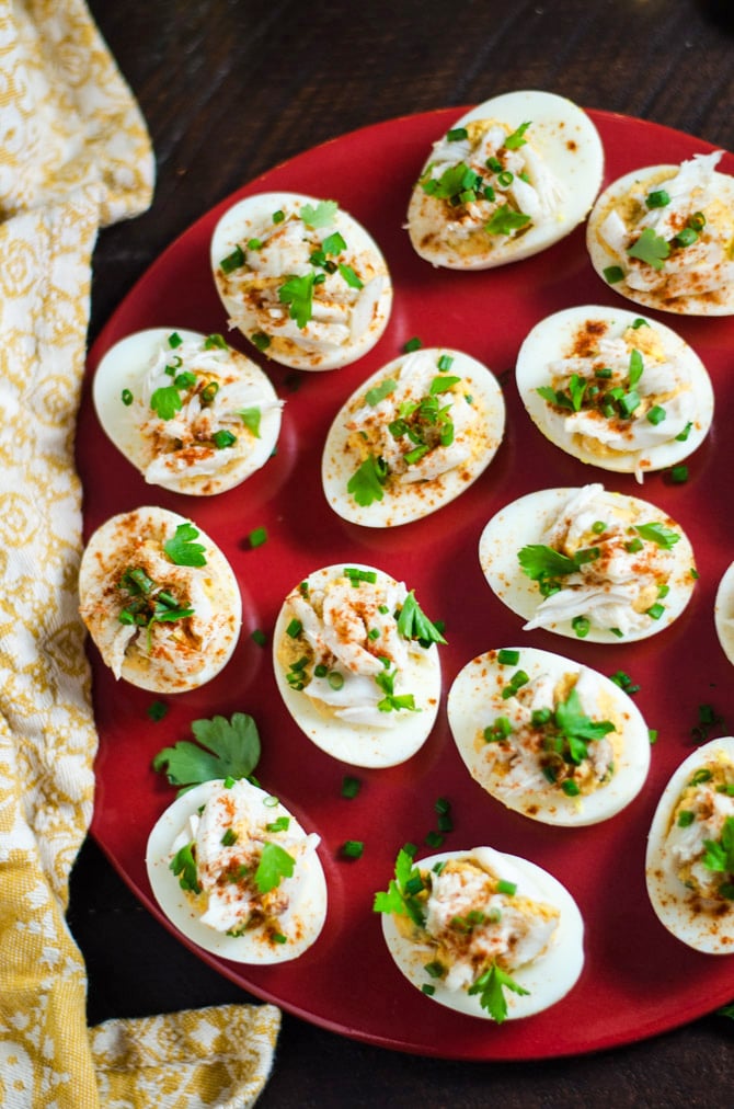 Creole Crab Stuffed Deviled Eggs Wedding Appetizer Ideas POPSUGAR creole-crab-stuffed-deviled-eggs-wedding-appetizer-ideas-popsugar