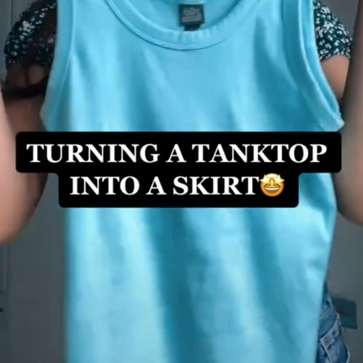 TikTok Hack For Turning Tank Tops Into Skirts | PS Fashion