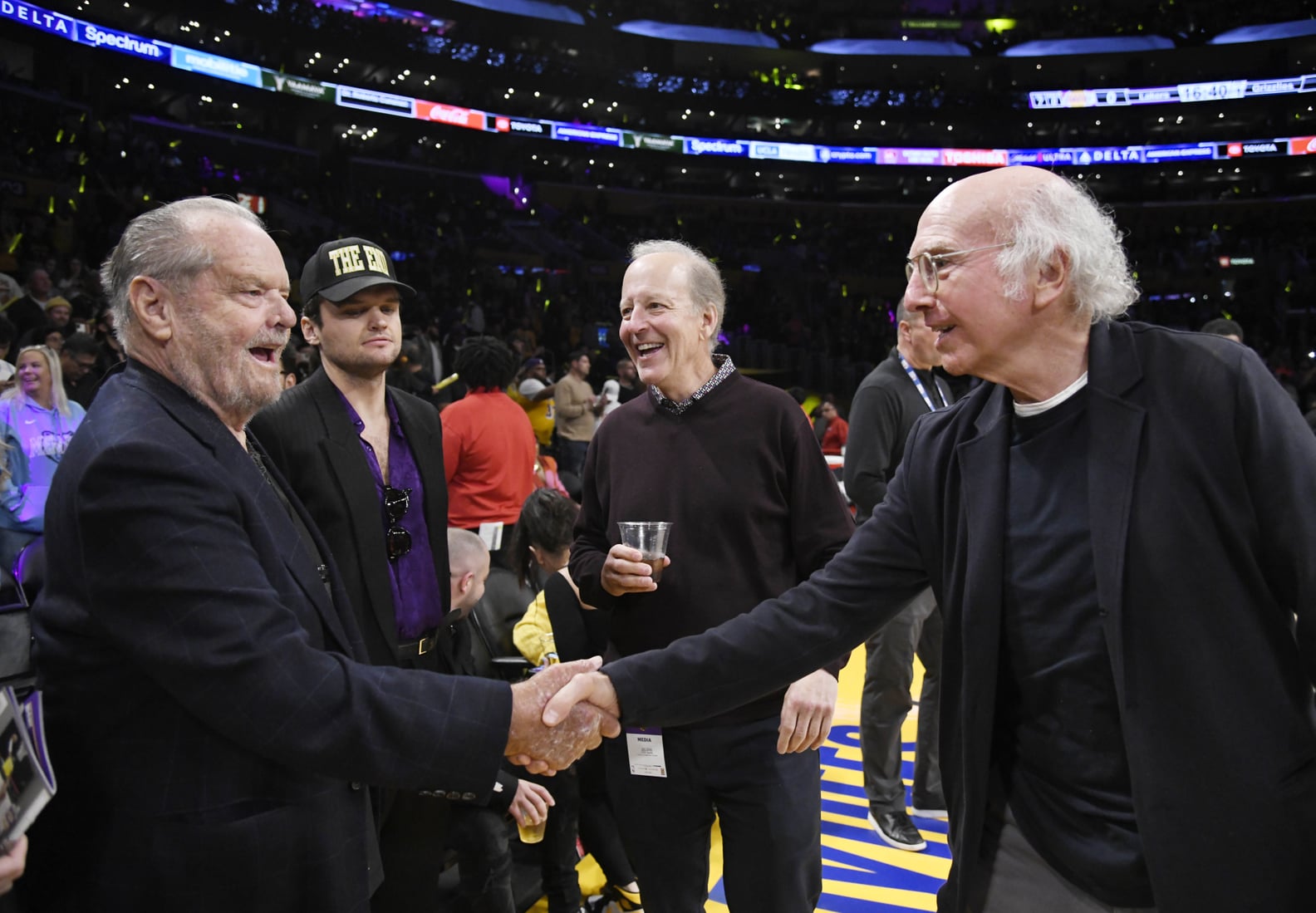Jack Nicholson Makes Rare Public Appearance at Lakers Game | POPSUGAR ...