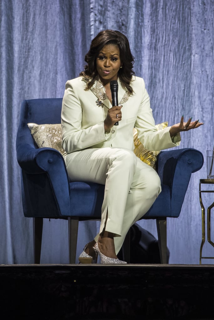 Michelle Obama Green Pastel Suit 2019 | POPSUGAR Fashion Photo 4