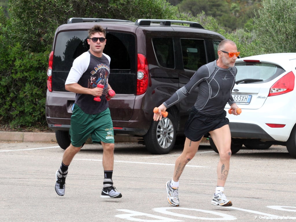 Zac Efron Working Out in Italy | Pictures | POPSUGAR Celebrity