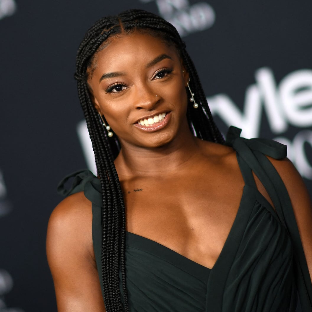 Simone Biles Celebrates Her Birthday in a Halter Dress | POPSUGAR Fashion