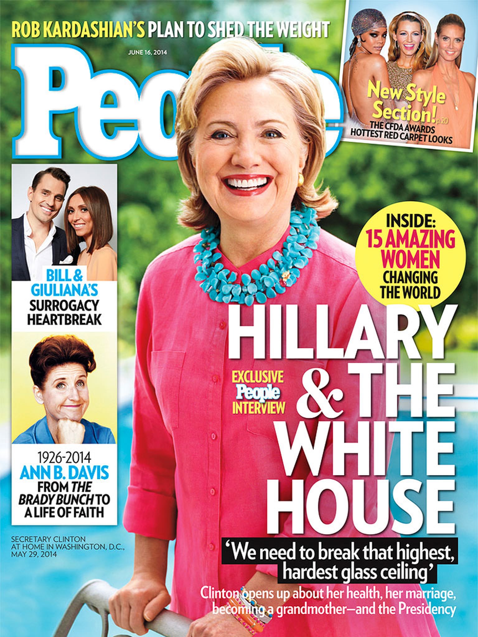 Hillary Clinton in People Magazine June 2014 | PS Celebrity