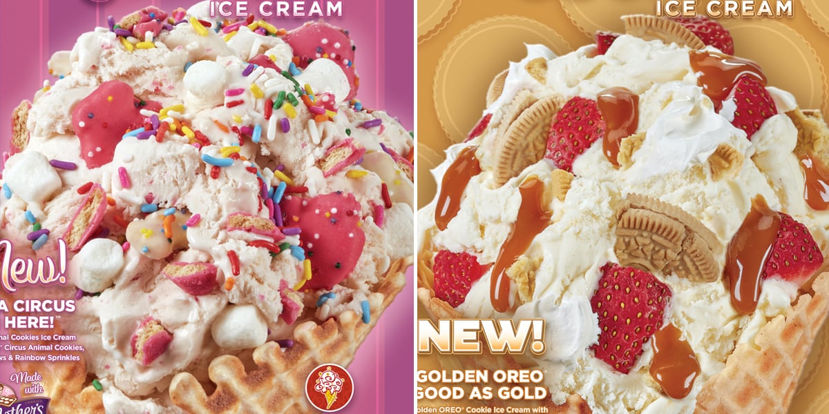 Cold Stone Circus Animal Cookie and Golden Oreo Ice Cream | PS Food