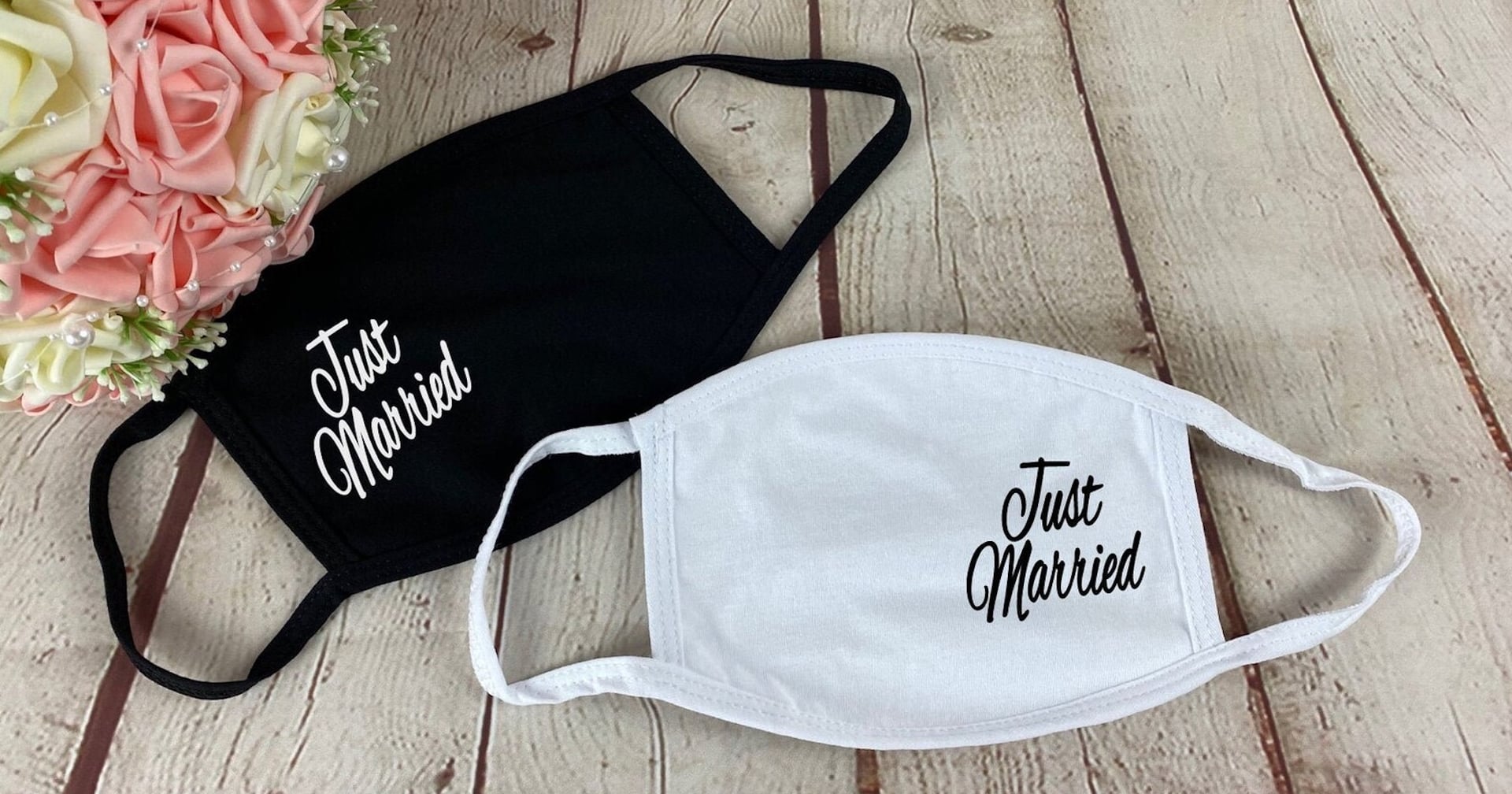 Wedding Face Masks For Bride and Groom | PS Love