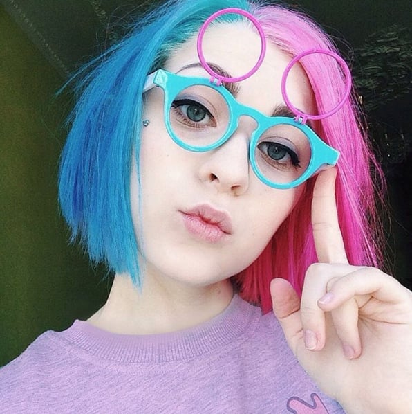 Rainbow Cat Undercut Hairstyle | POPSUGAR Beauty