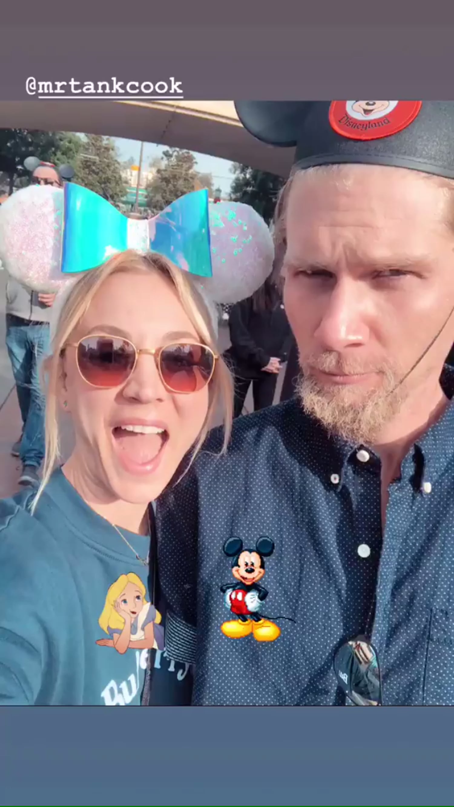 Kaley Cuoco and Karl Cook at Disneyland November 2018 | PS Celebrity