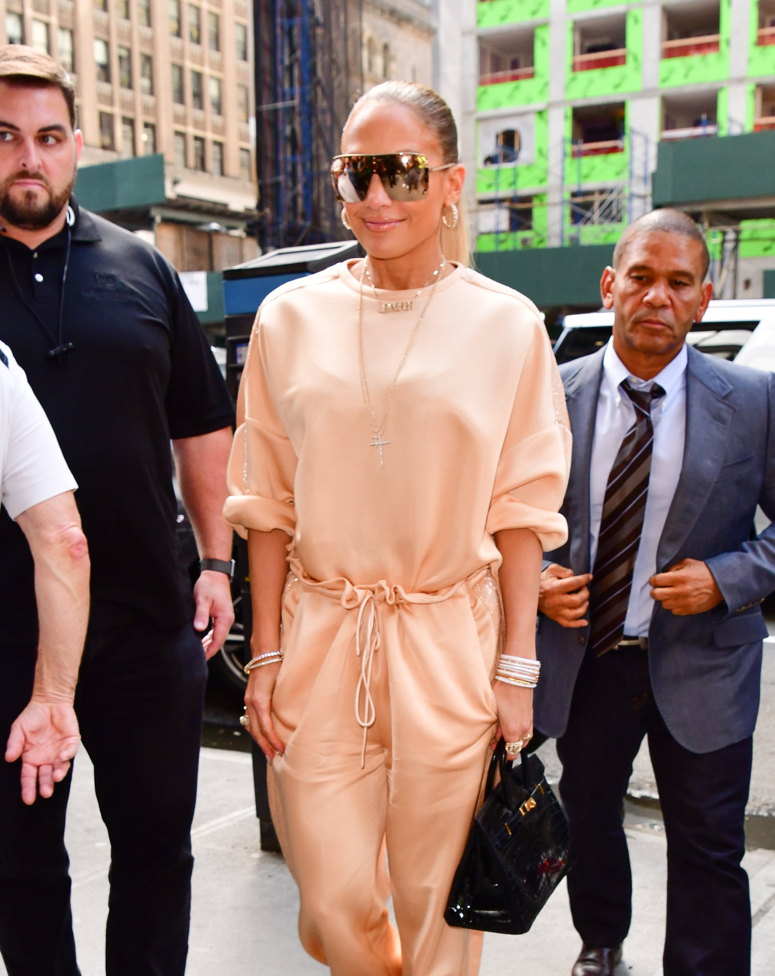 Jennifer Lopez's Sally LaPointe Sweatpants | PS Fashion