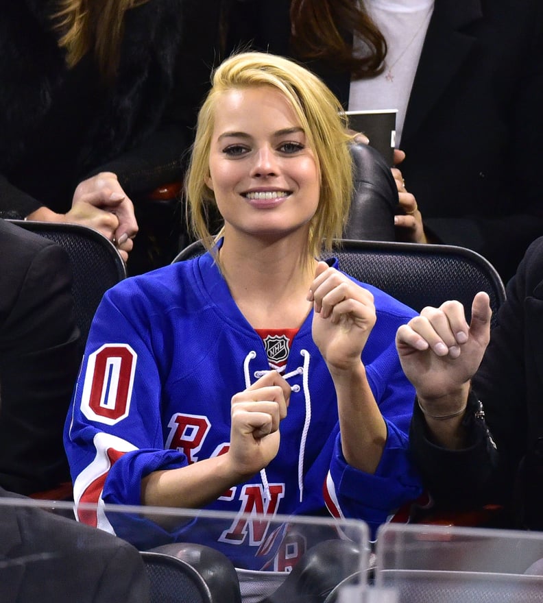 Margot Robbie and Tom Ackerley at NY Rangers Game | PS Celebrity