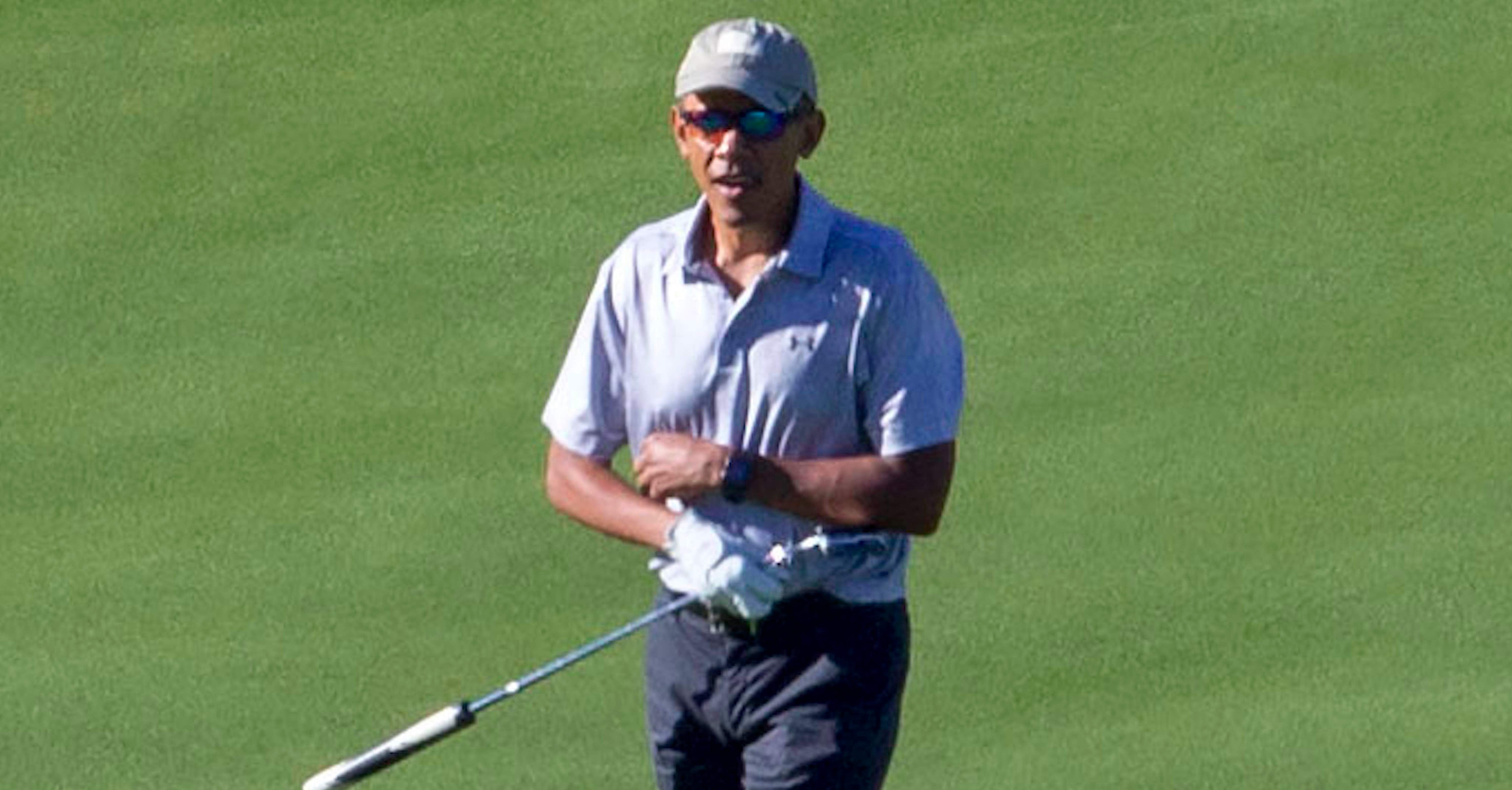 Barack Obama Golfing in Rancho Mirage January 2017 Pictures | POPSUGAR ...