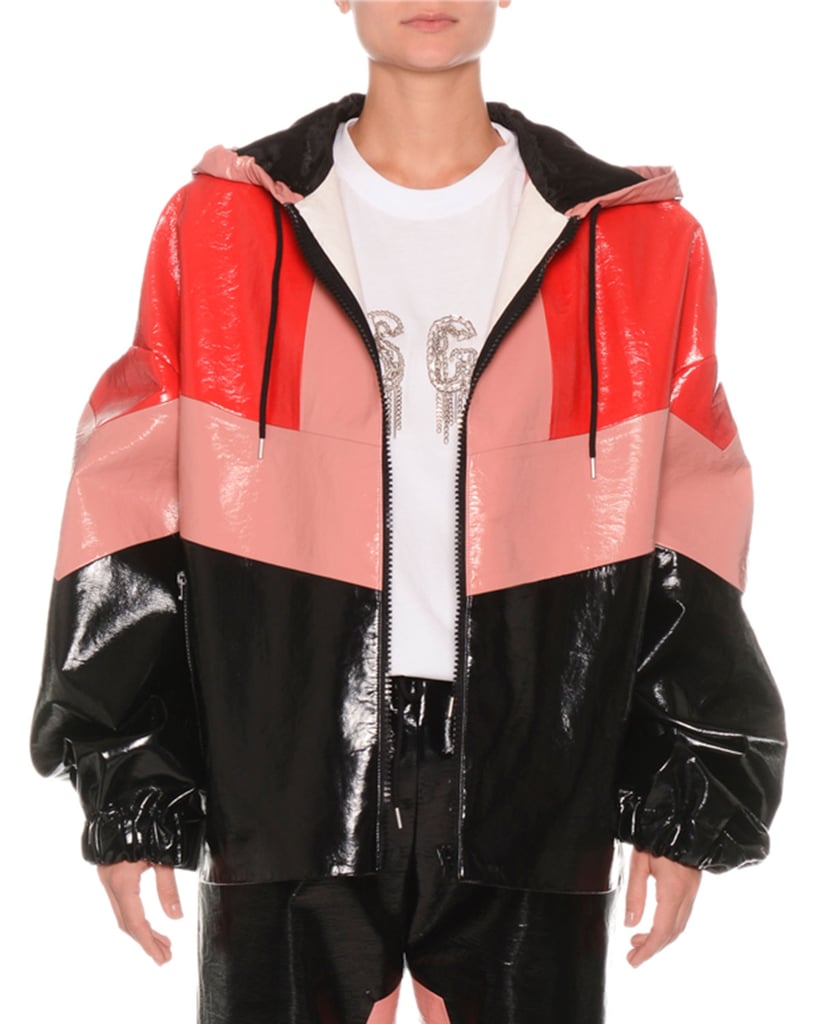 Hailey Baldwin's Colorblock Heron Preston Jacket | POPSUGAR Fashion