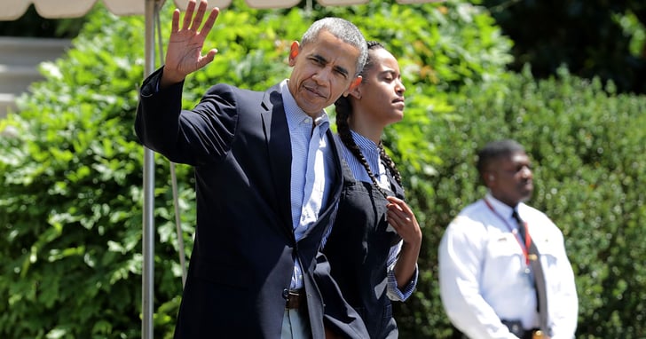 Barack and Malia Obama Holding Hands June 2016 | POPSUGAR Celebrity