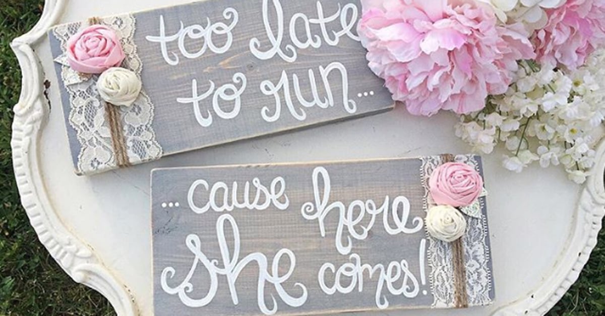 Flower Girl and Ring Bearer Sign Ideas | POPSUGAR Family