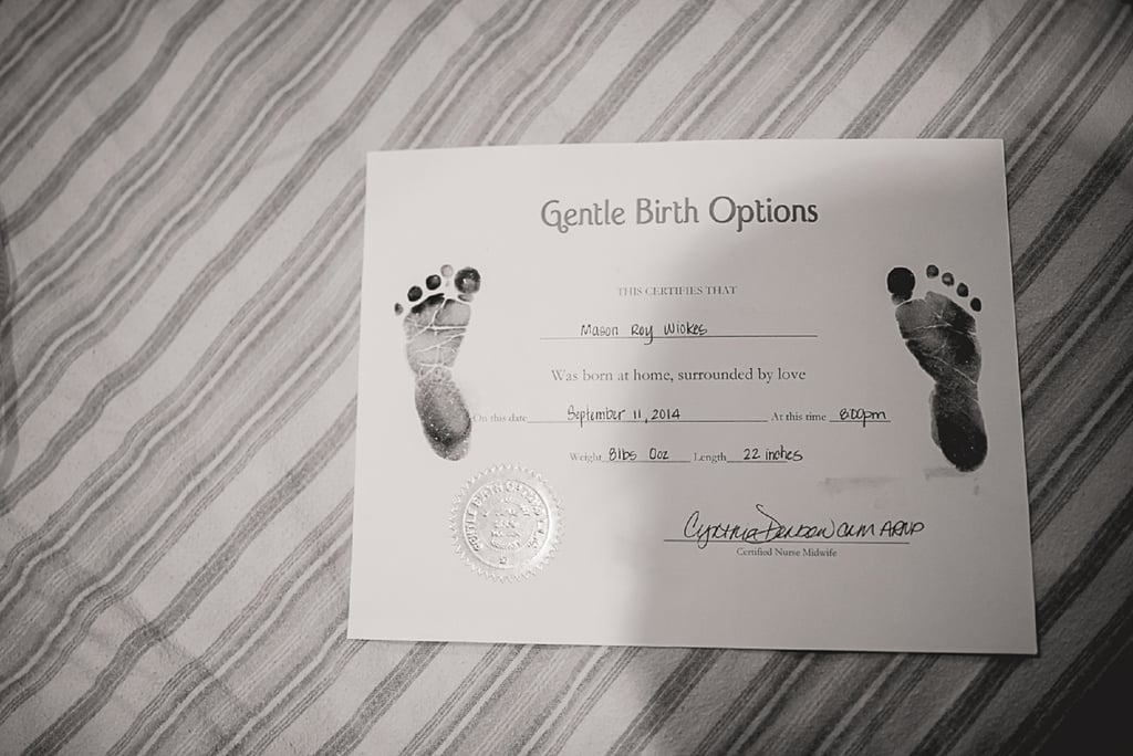 Black and White Photos of a Home Birth | POPSUGAR Family