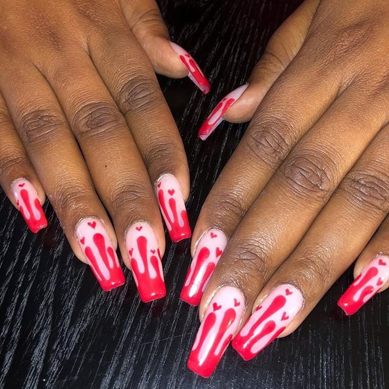Lizzo's Red Drip Nail Art | PS Beauty