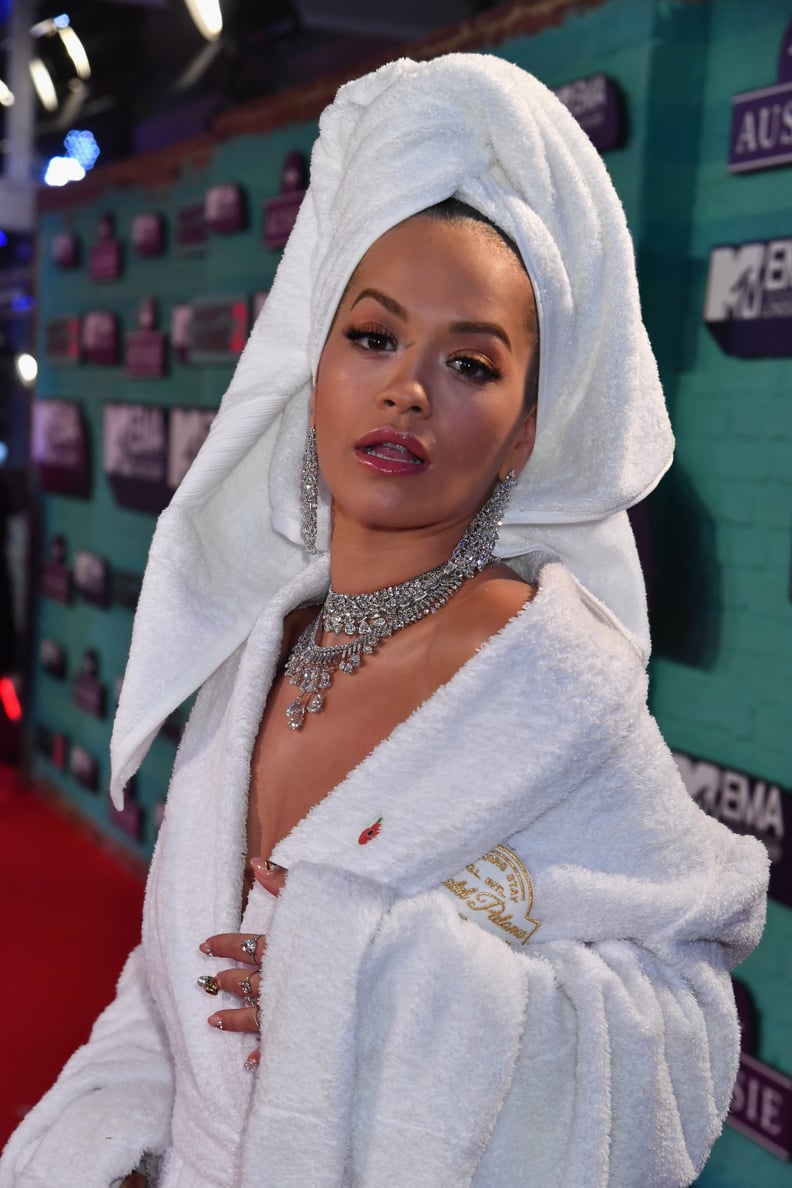 rita ora bathrobe