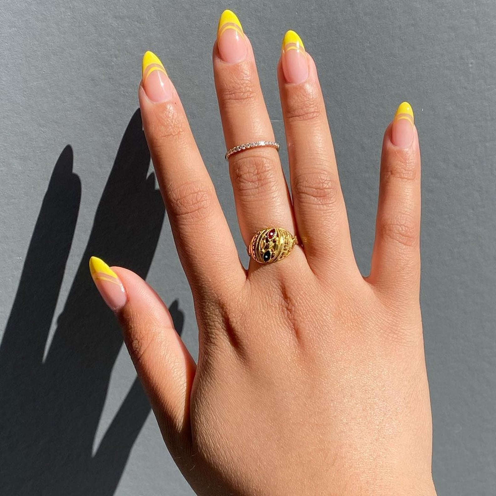 The Double French Manicure Nail-Art Trend For Summer | POPSUGAR Beauty