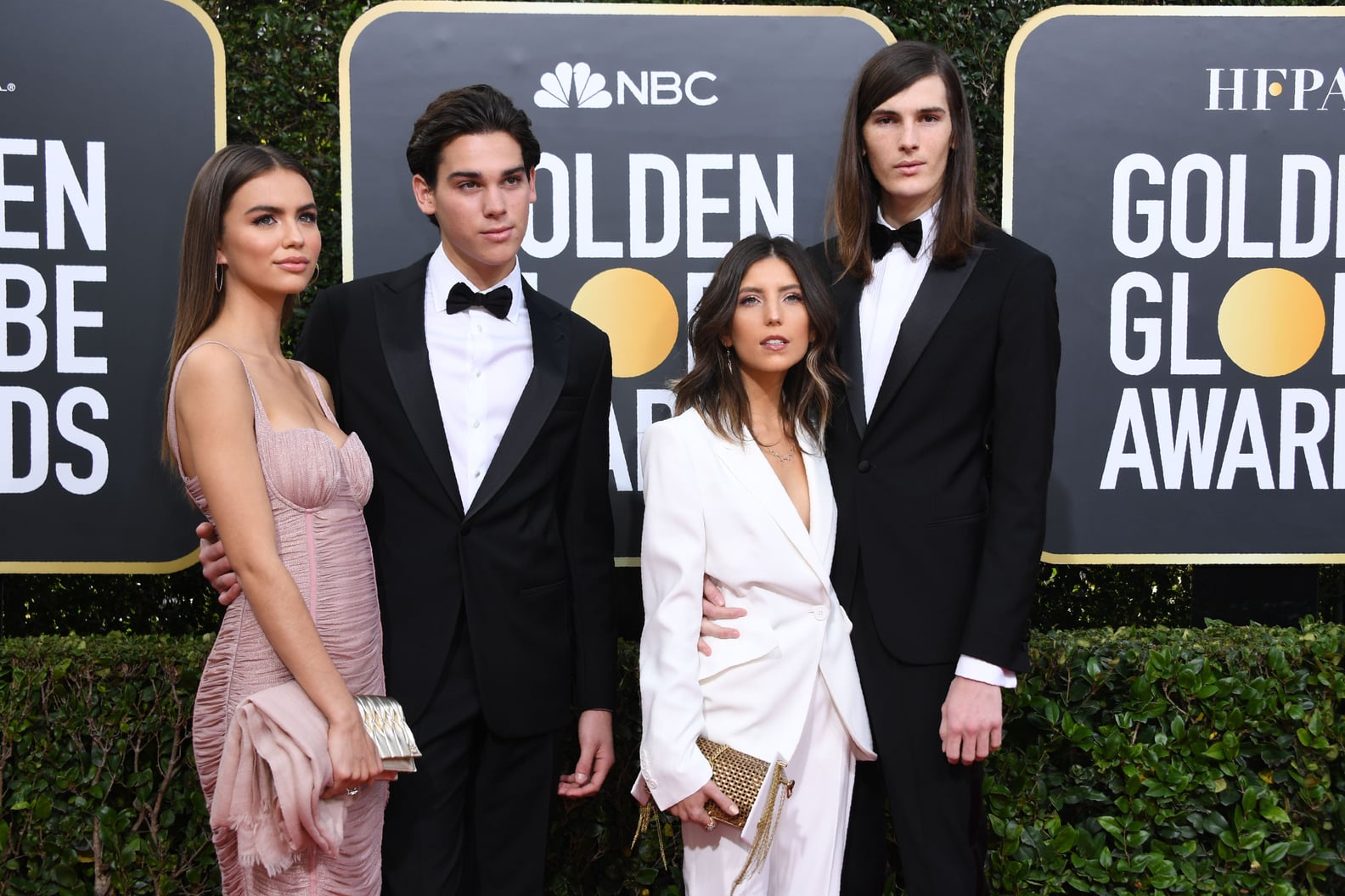 Paris and Dylan Brosnan at the Golden Globes 2020 | PS Celebrity