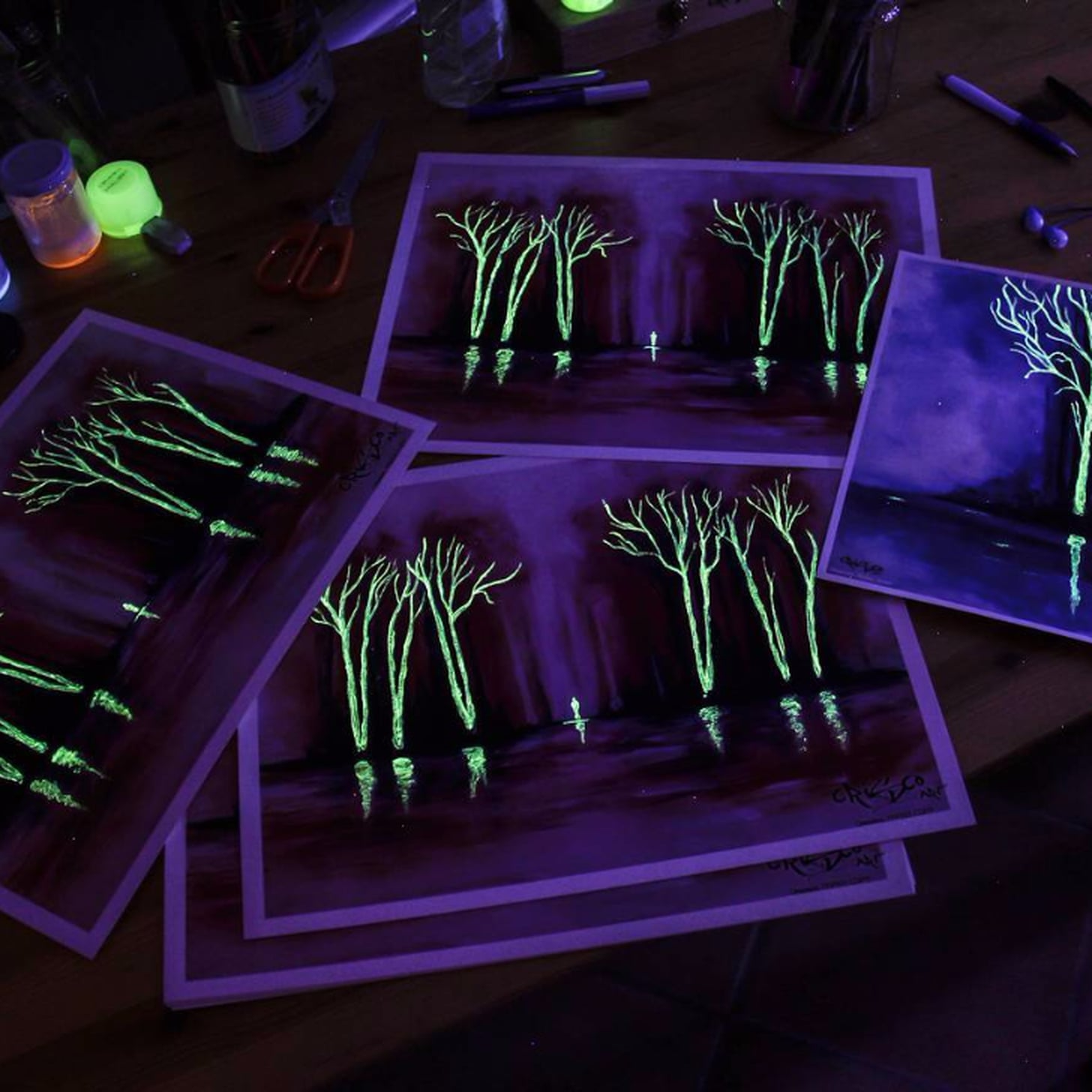 Glow-in-the-Dark Paintings | PS Tech