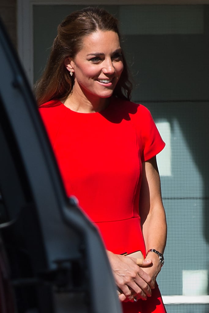 Kate Middleton Wearing a Red LK Bennett Dress August 2016 | POPSUGAR ...
