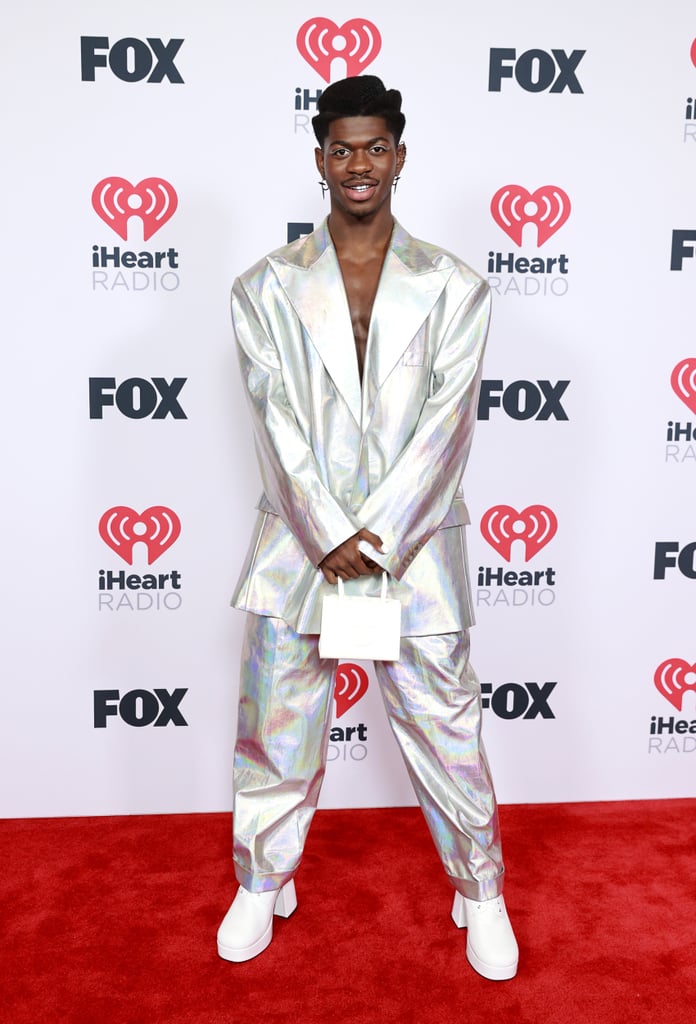 Lil Nas X's Silver Suit at the 2021 iHeartRadio Music Awards | POPSUGAR ...