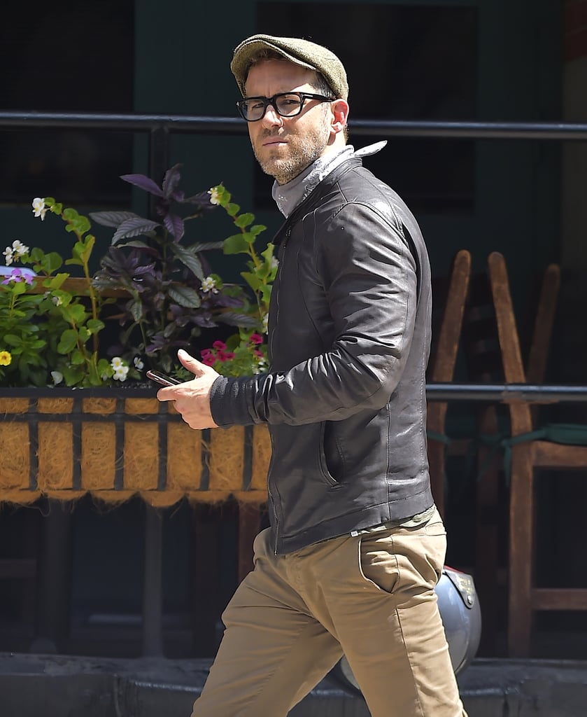 Ryan Reynolds Riding His Motorcycle in NYC August 2016 | POPSUGAR Celebrity