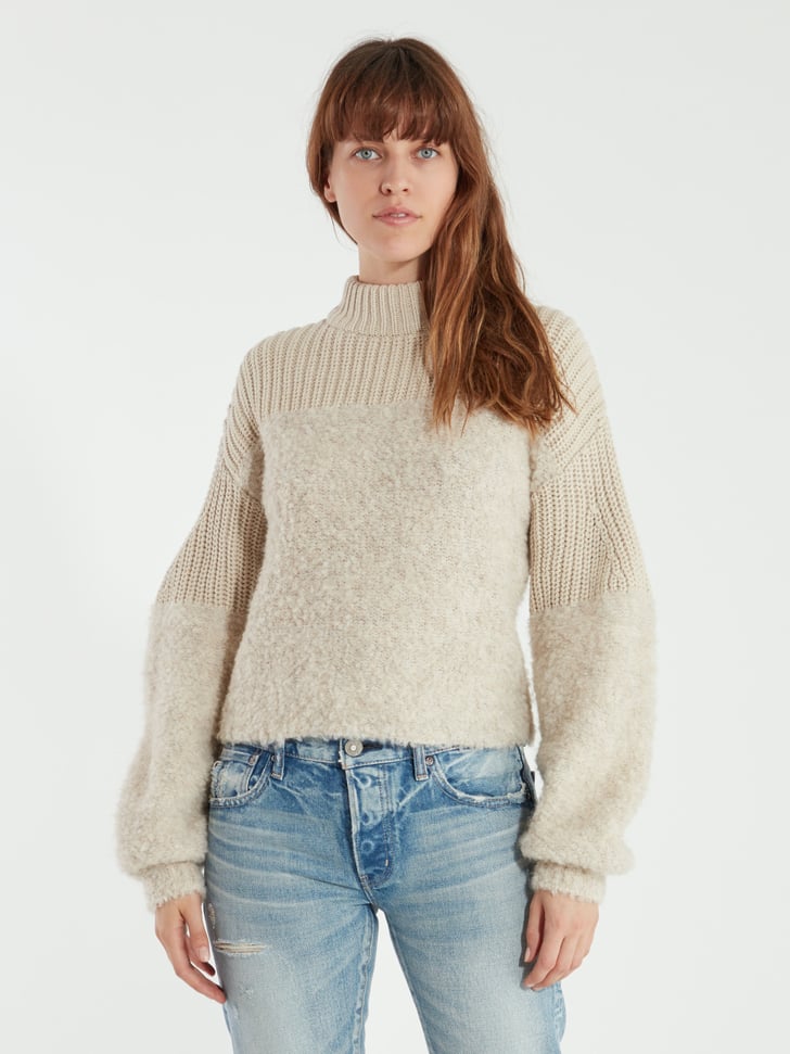 Rebecca Minkoff Chase Rib Turtleneck Sweater | Best Puff-sleeve 
