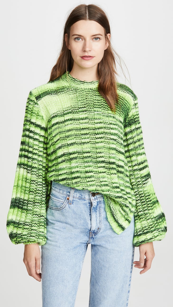 Ganni Neon Melange Knit Sweater | Best Sweaters For Women 2019 ...
