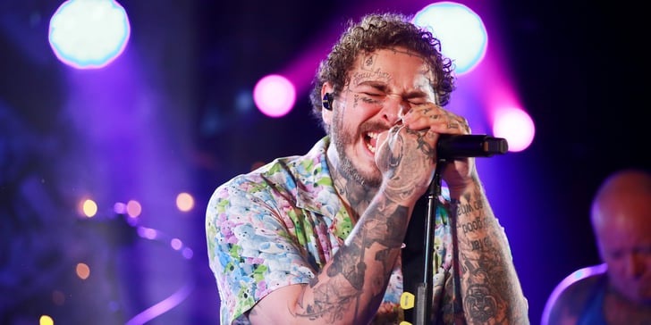 Post Malone Falls on Stage During Concert | POPSUGAR Celebrity